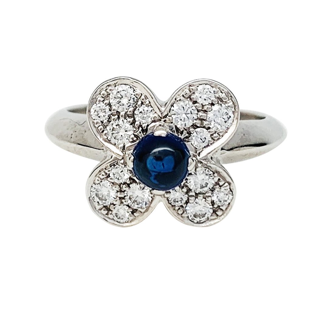 VAN CLEEF & ARPELS ring, “Fleurette”, sapphire, diamonds – Castafiore