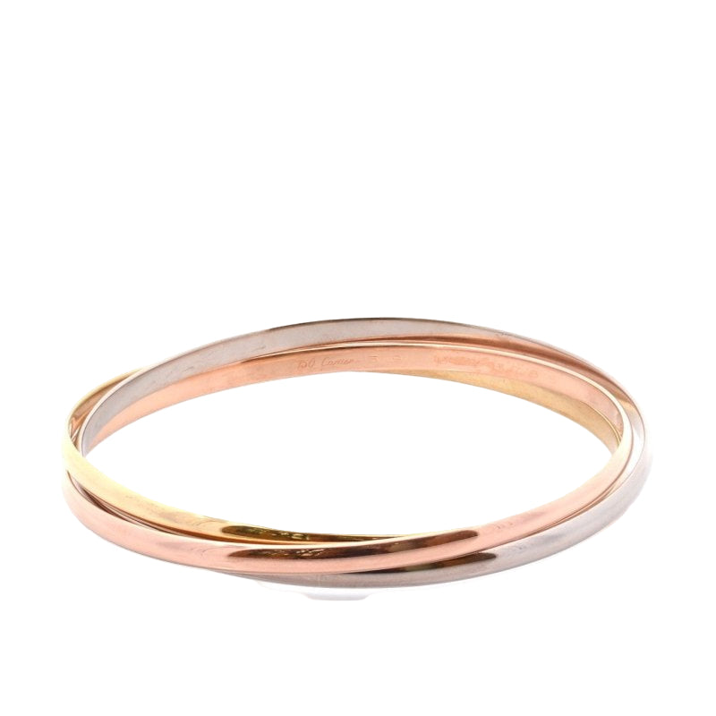 Cartier bangle bracelet in yellow gold, rose gold and white gold ...