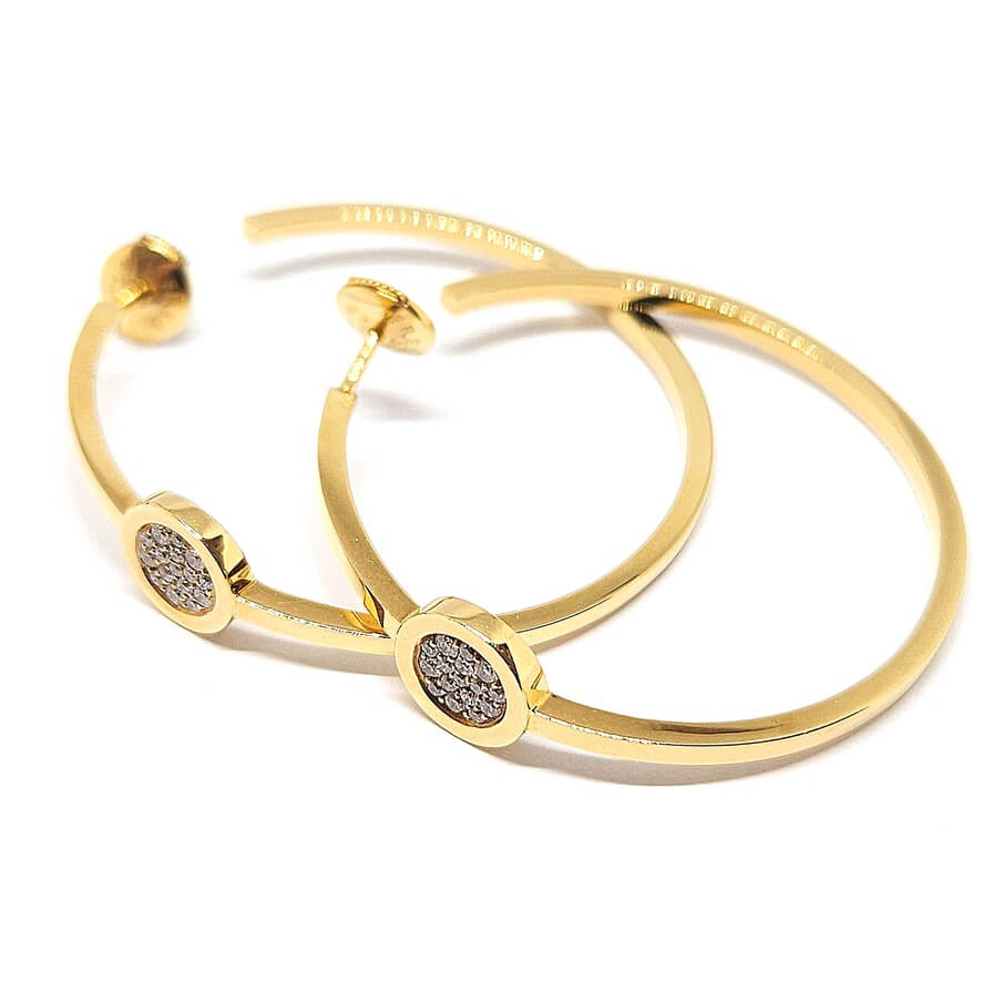 FRED “Miss Fred Moon” diamond earrings in yellow gold – Castafiore