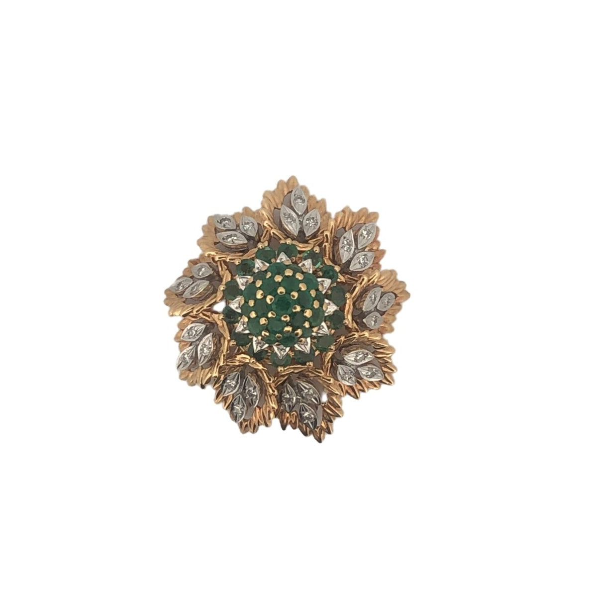 Gold, diamonds, and emerald brooches – Castafiore