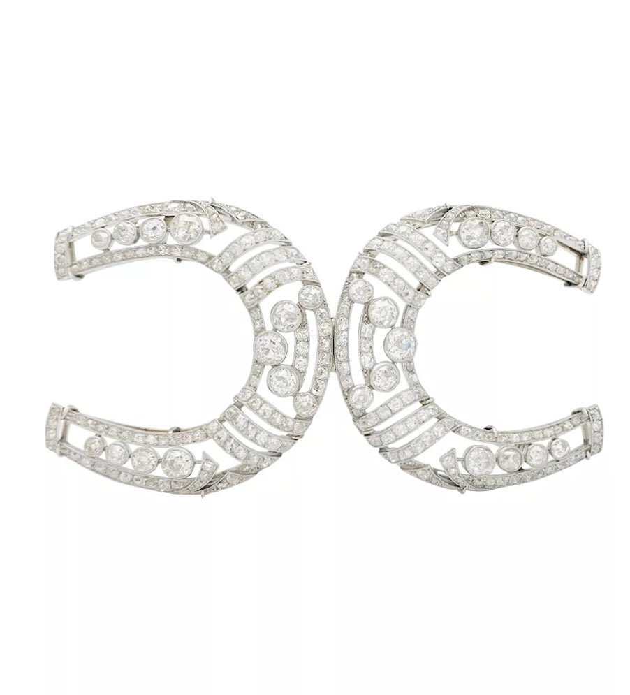 “Horseshoes” brooch in platinum and diamonds – Castafiore