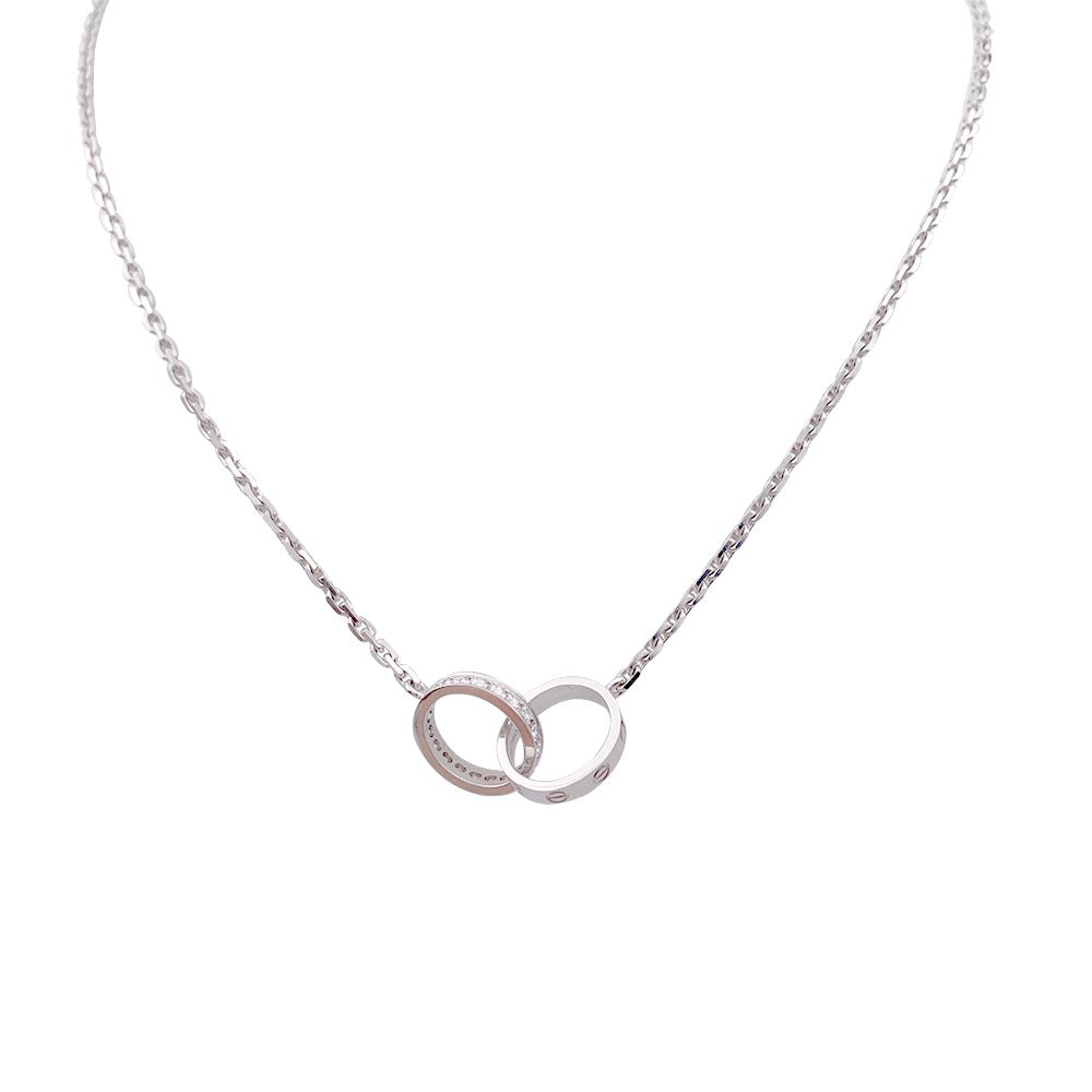 CARTIER “Love” necklace in white gold and diamonds – Castafiore